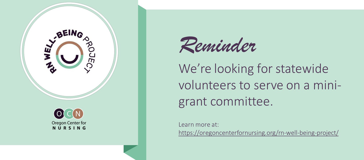 Oregon Center For Nursing Rn Well Being Project National Forum Of
